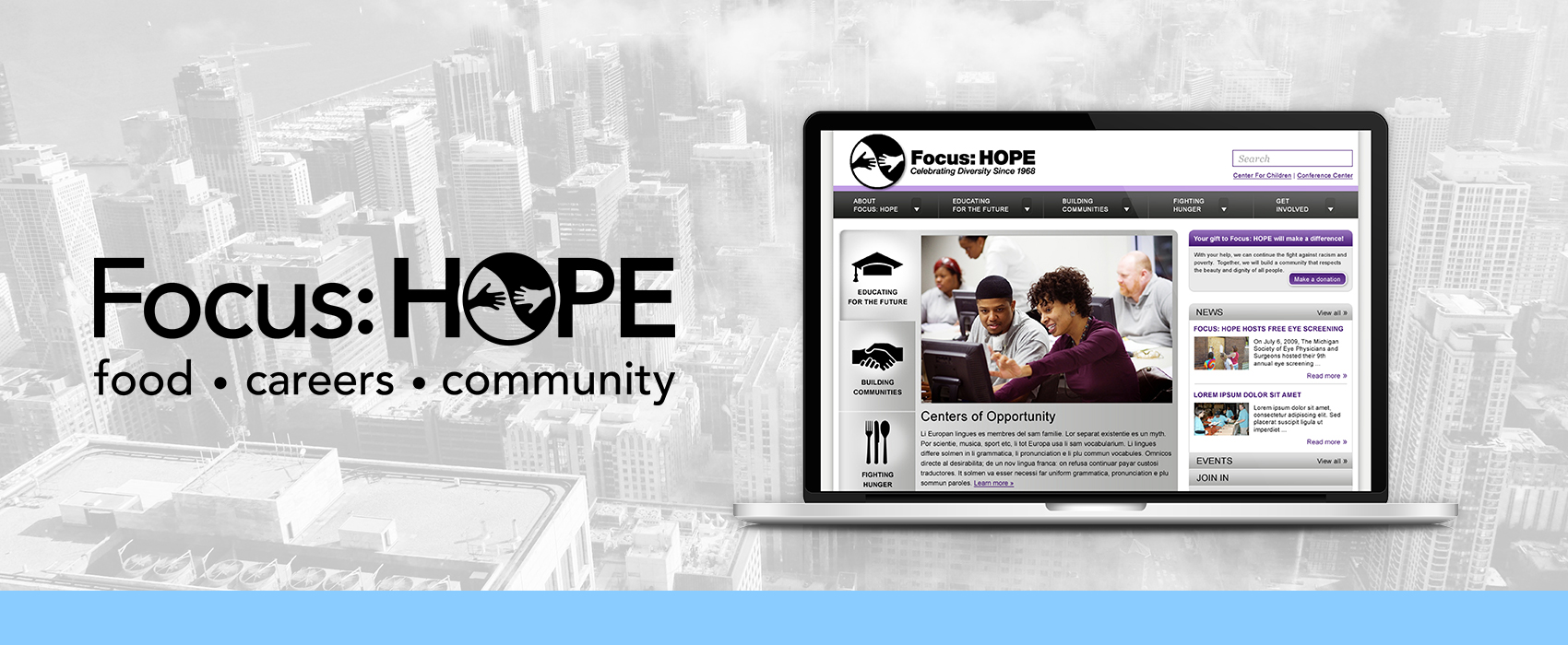 Focus HOPE: Website Redesign | E-commerce & Social Media