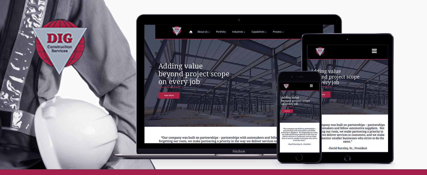 Devon Industrial Group (DIG): Website Redesign - Media Genesis