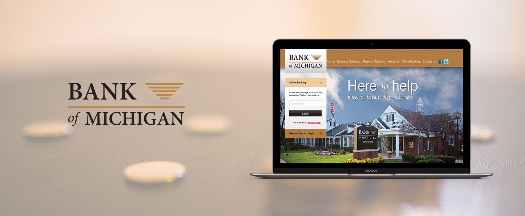 Bank of Michigan: Website Development - Media Genesis