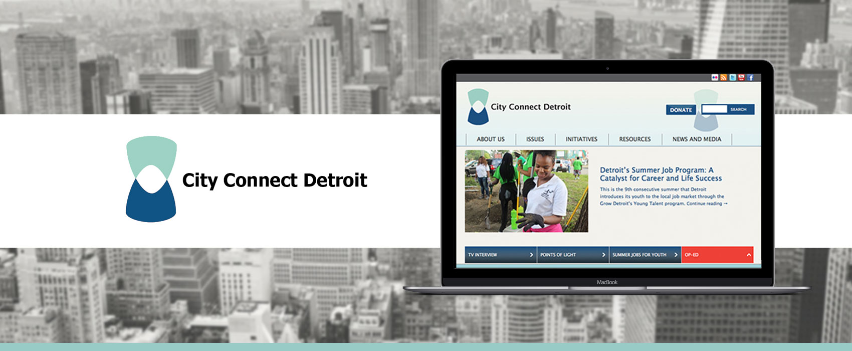 City Connect Detroit: Website WordPress CMS with E-commerce